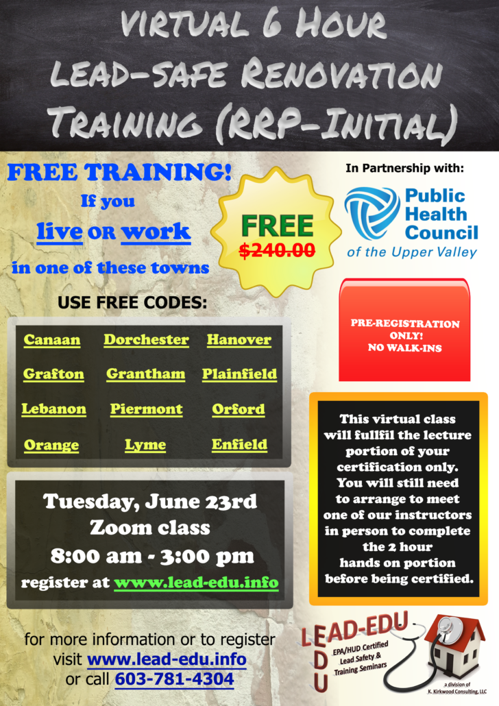 revised flyer for June 23rd - Public Health Council of the Upper Valley