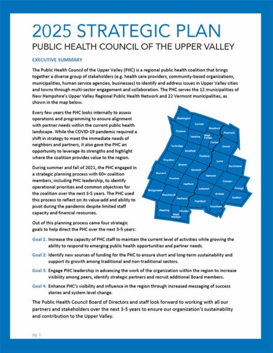 About the Public Health Council - Public Health Council of the Upper Valley